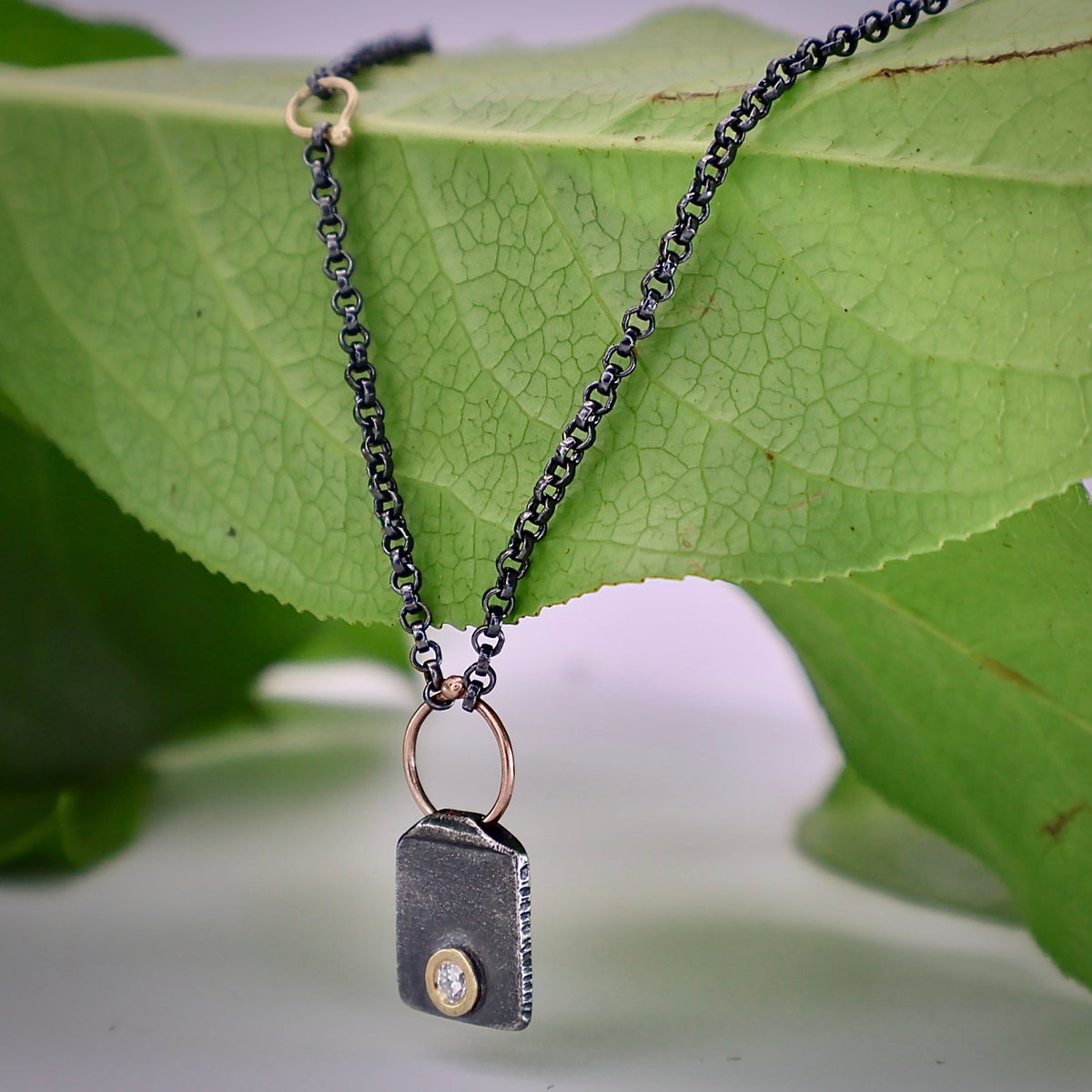 Modern Simplicity: Square and Loop Diamond Necklace – Nichole Collins ...