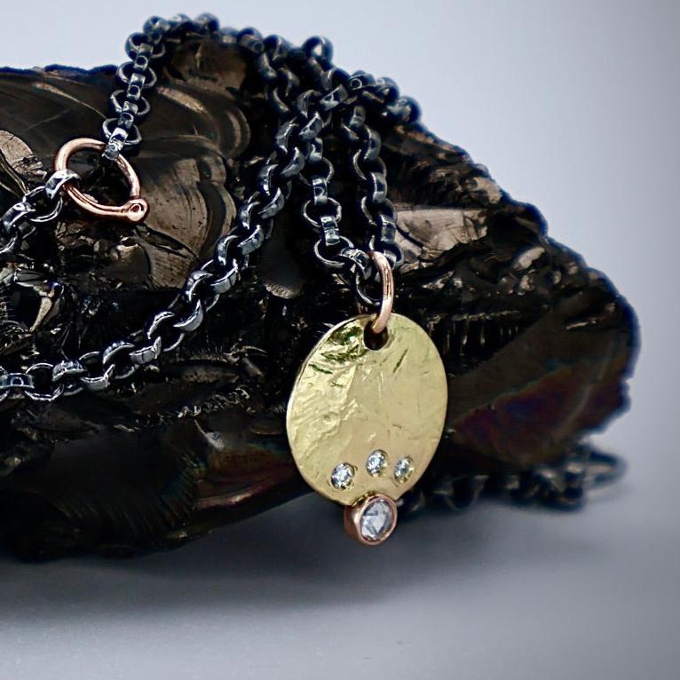 Organic Matter: Diamonds-18K Yellow Gold Stepping Stones Necklace ...