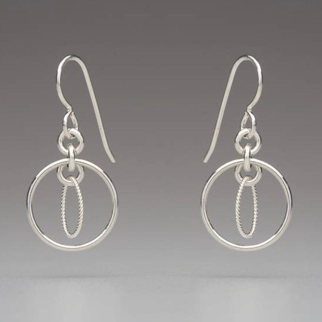 In Orbit: Textured Twist Drop Earrings – Nichole Collins Jewelry