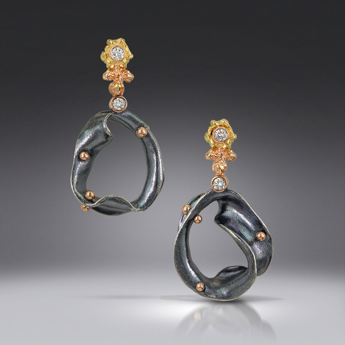 Organic Matter: Diamond Wave/Curvaceous Lily Earrings – Nichole Collins ...