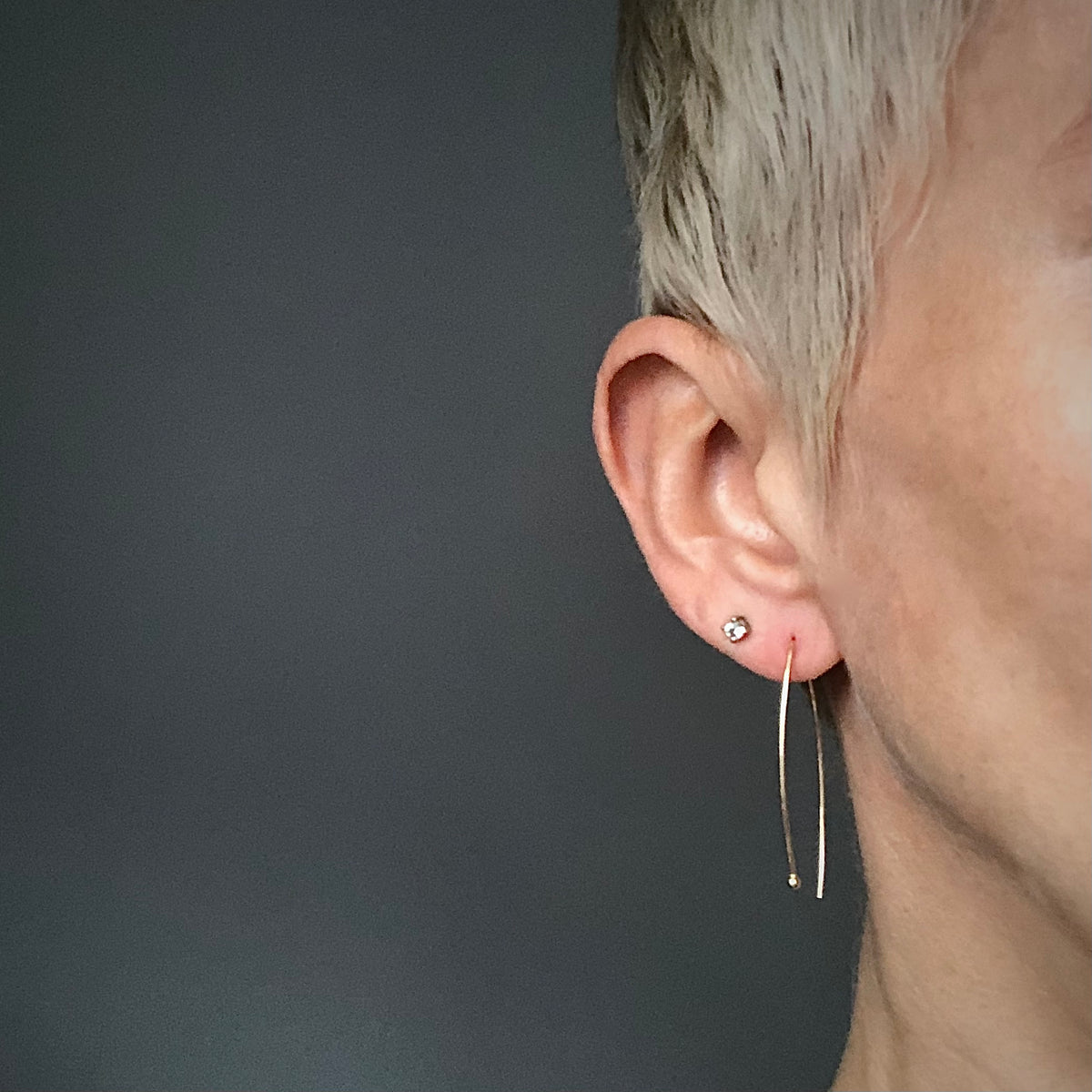 In Orbit: Solid 14K Gold Oval Drop Earrings – Nichole Collins Jewelry