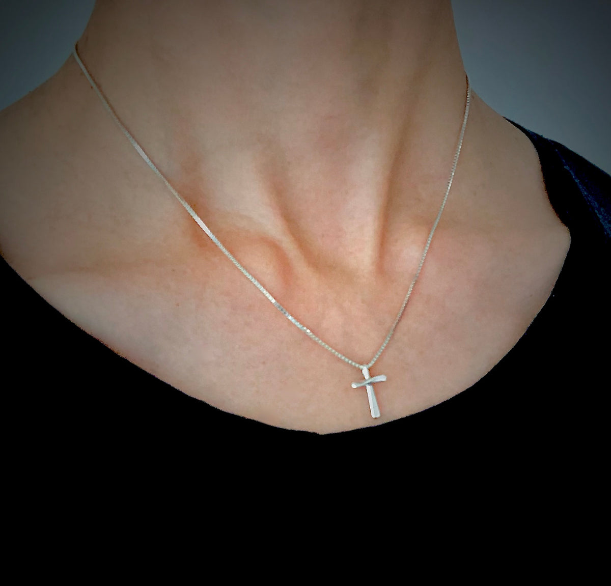 Forged in Faith: Cross Necklace (Petite Size) – Nichole Collins Jewelry